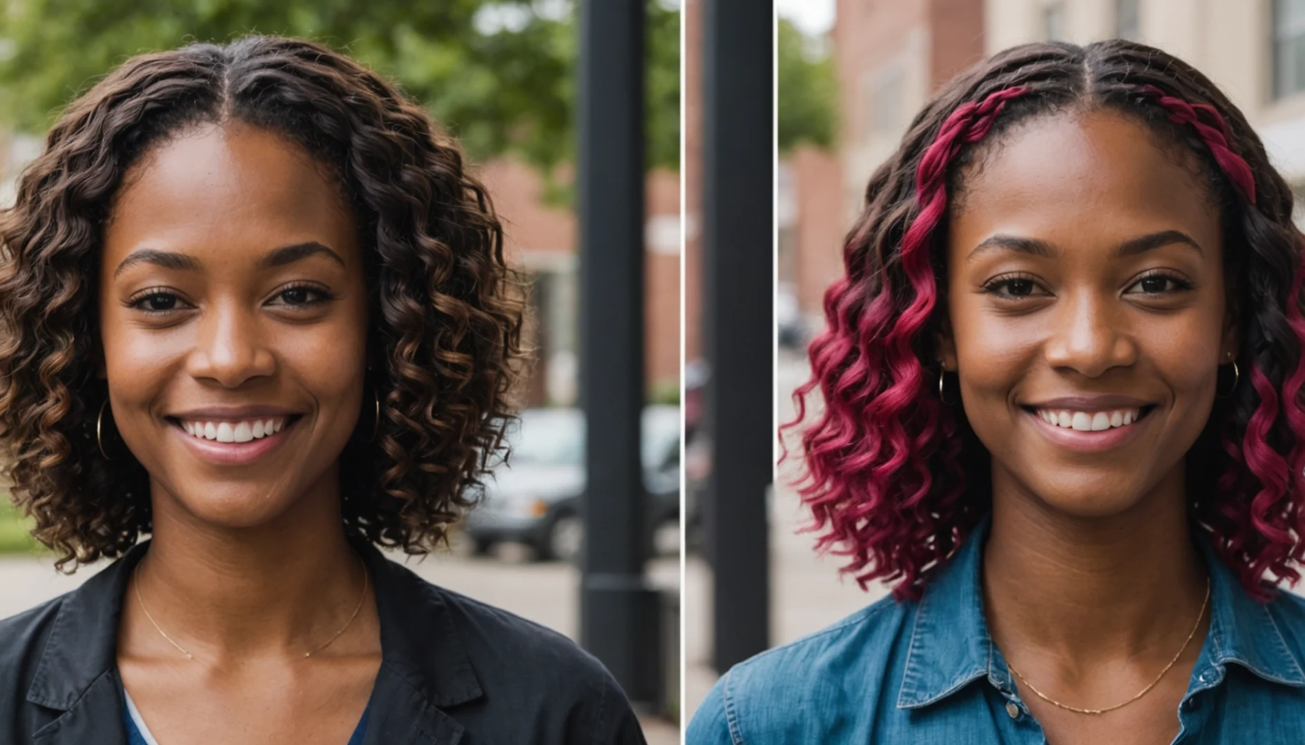 Transition capillaire avant après : succès et audace